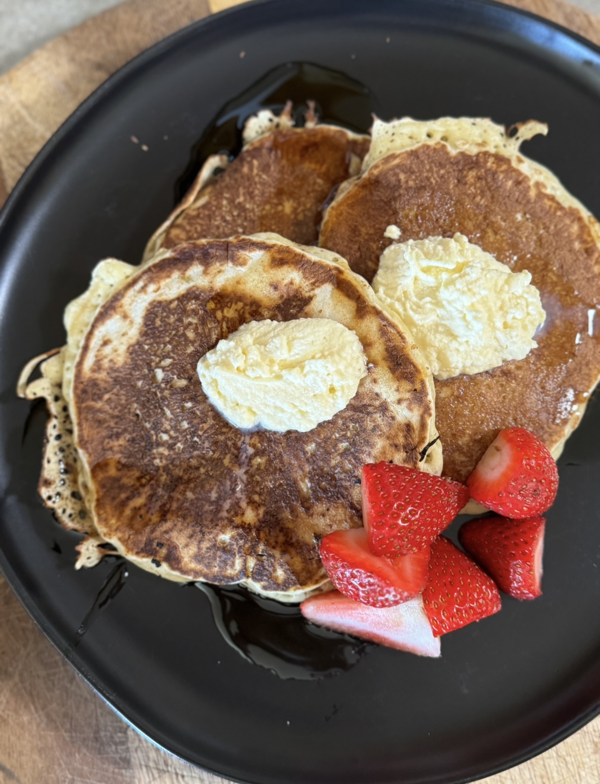Old Fashioned Raw Buttermilk Pancakes - Hardmead Farm